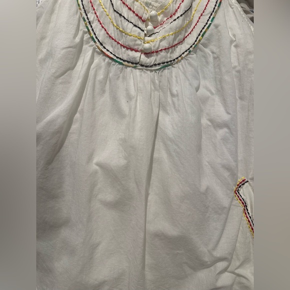 Zara | Tops | Zara Trf Collection 7s Inspired White Top W Multicolor ...